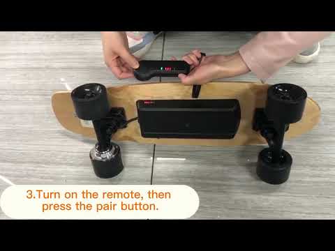 How to pair the electric skateboard and remote ? - YouTube