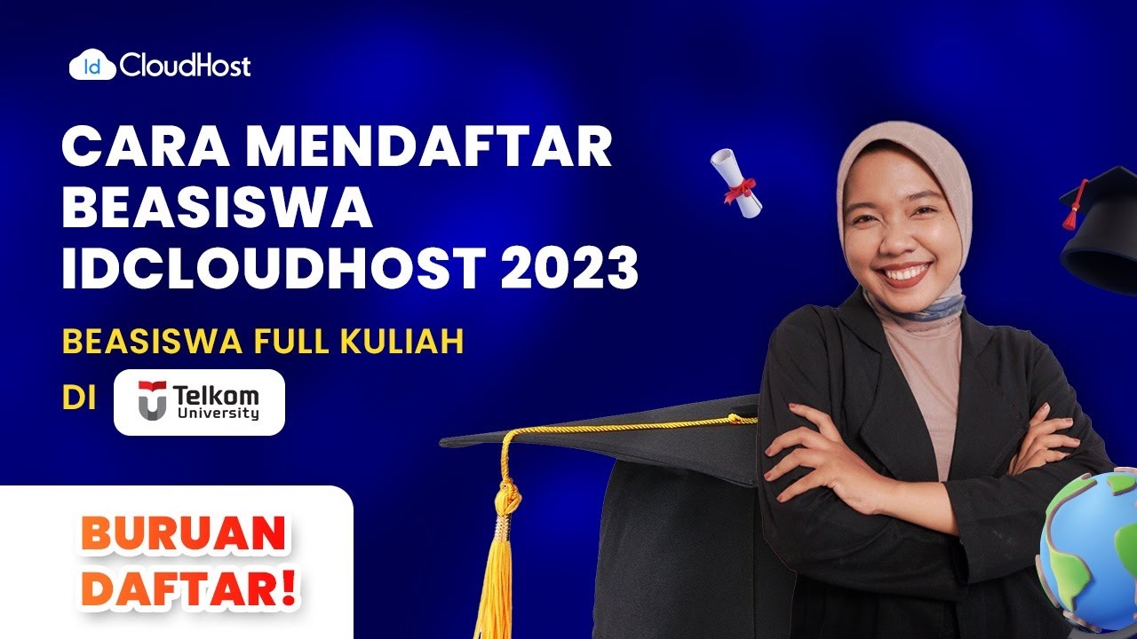Tutorial Pendaftaran Beasiswa IDCloudHost 2023 | Beasiswa Full Kuliah di Telkom University - YouTube
