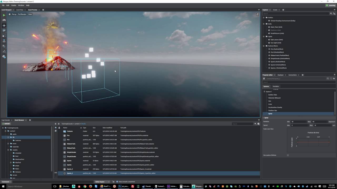 Particle Effects in Stingray - Part 1: Creating Sparks - YouTube