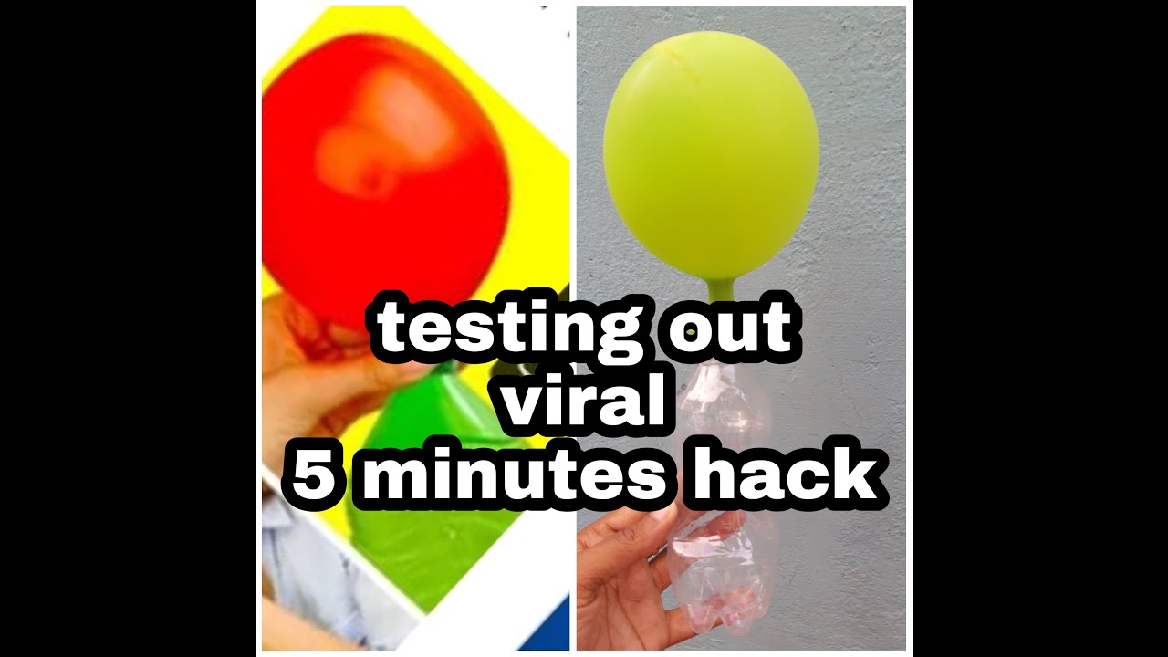 Testing out *viral* ballon hacks by 5 minutes craft/ does it works ...