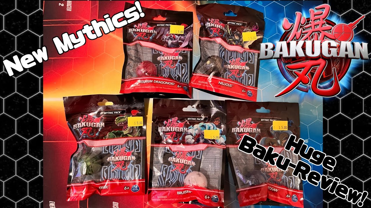 Bakugan Gen 3 Mythics! Five Reviews in One! Dragonoid, Octogan, Trox ...