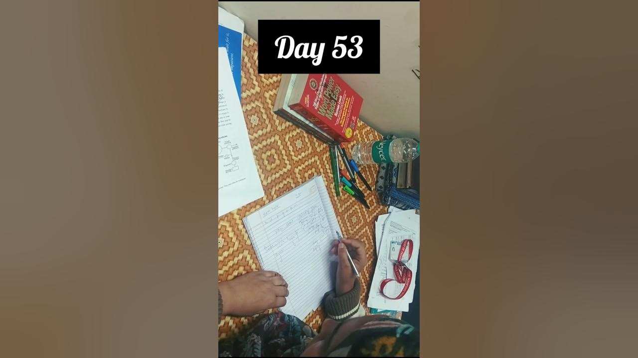 Day53 of 75days hard challenge📚💪#motivation #aspirantlife #studytips #viralshort #study - YouTube