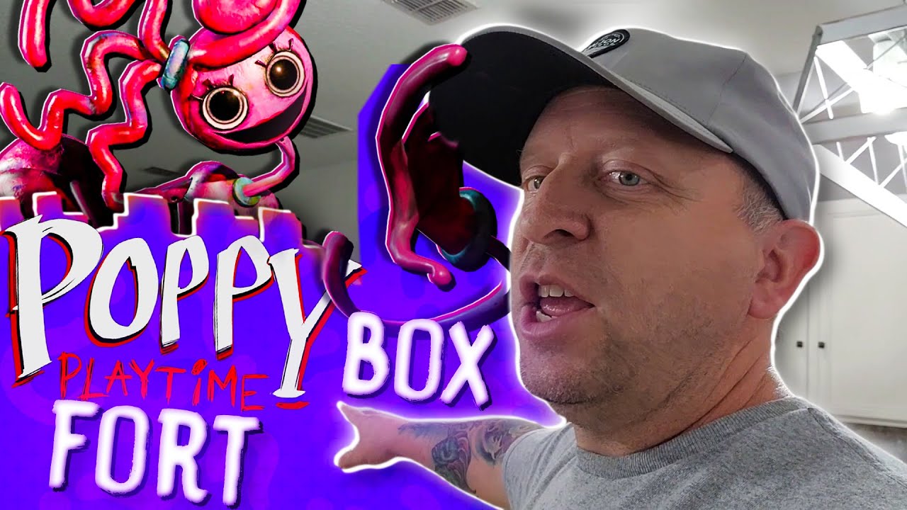 Making Poppy Playtime Box Fort! Behind the Scenes Tour - YouTube