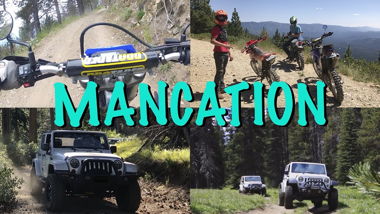 Mancation Jeep and Dual Sport Moto Camping Trip - YouTube