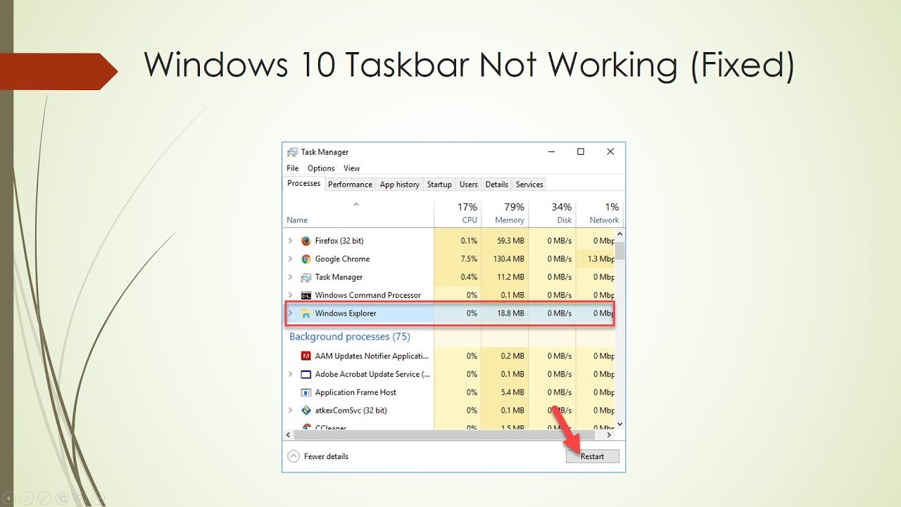 Windows Taskbar Not Working Solved Youtube Hot Sex Picture