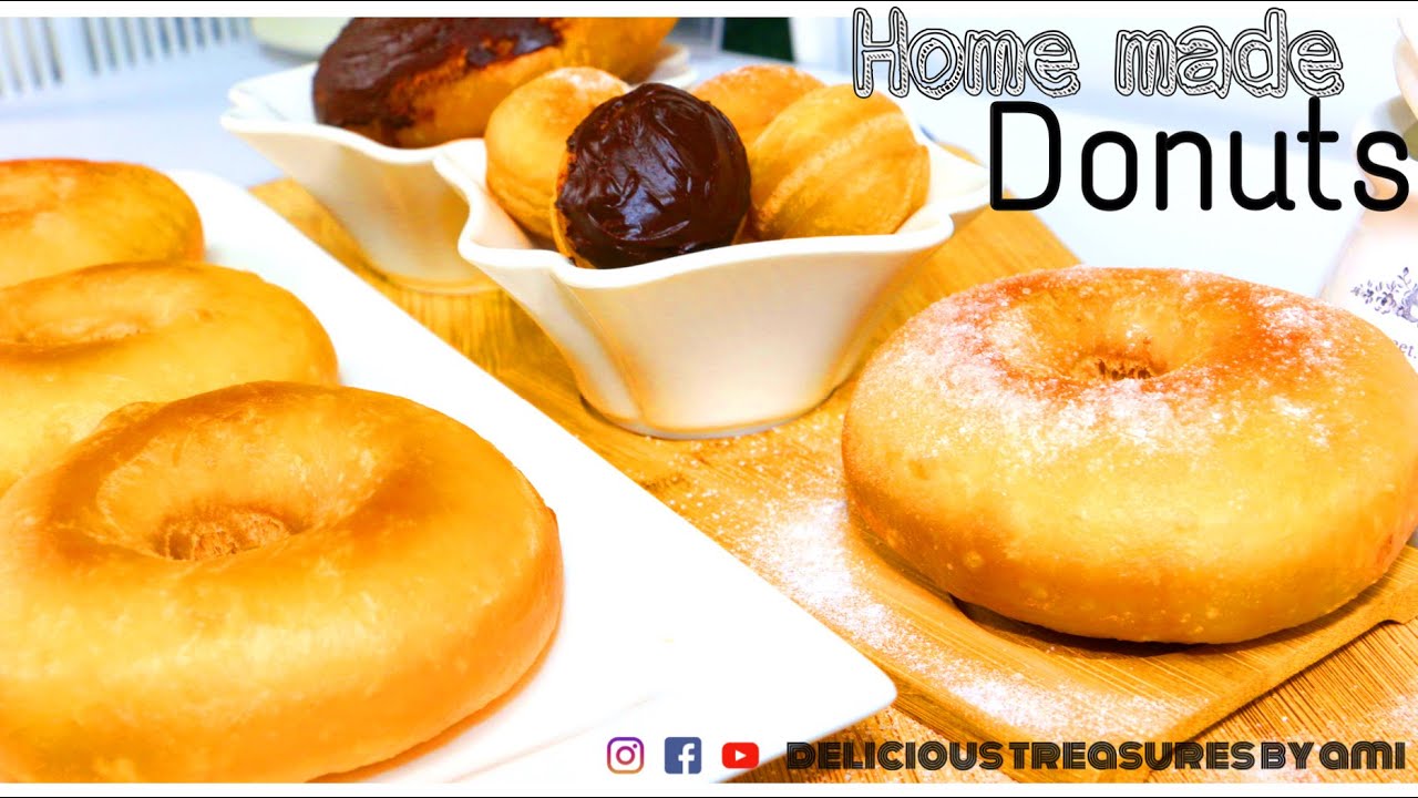Don’t miss Donuts in one minute ,(How to make) Homemade , easy doughnut ...