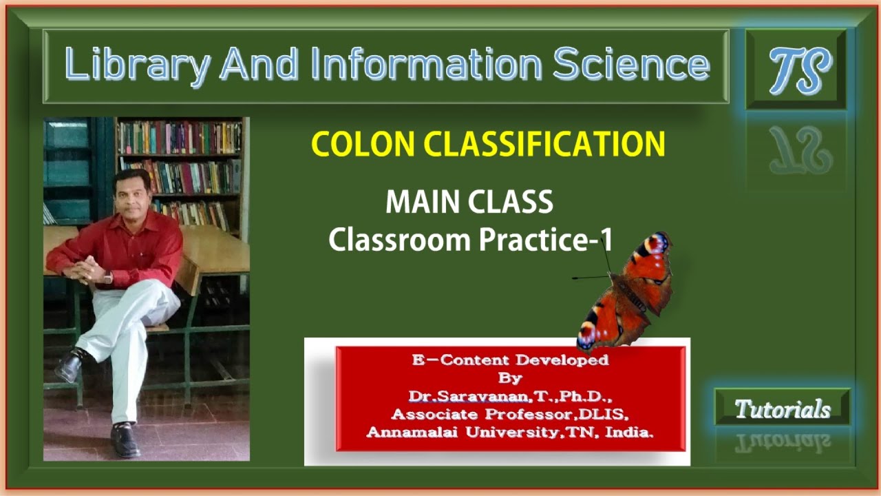 Colon Classification: Main Class - Classroom Practice-1 - YouTube
