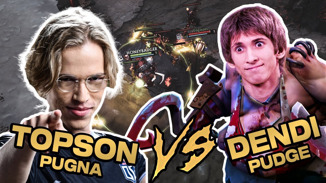 LEGENDARY Pudge Dendi vs 2x TI Winner Topson EPIC Mid Battle - Dota 2 ...