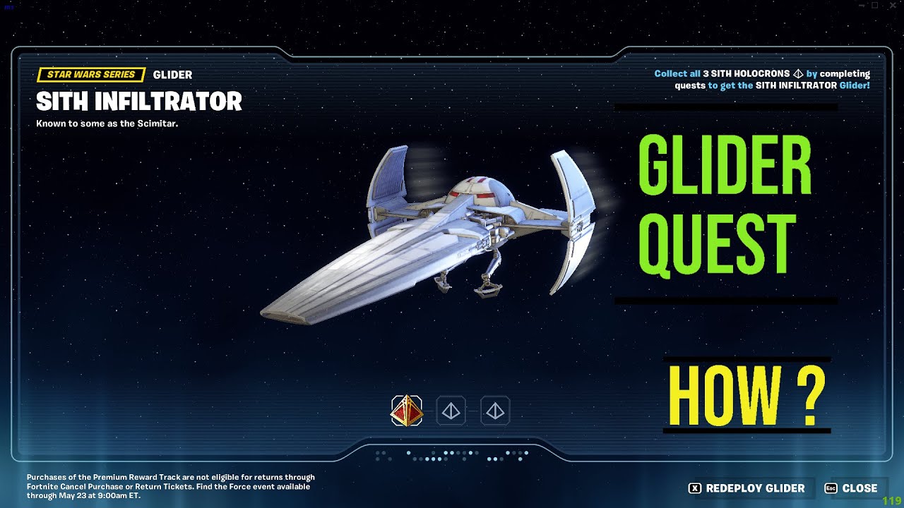 Collect Sith Holocrons by Completing Quest Fortnite - YouTube