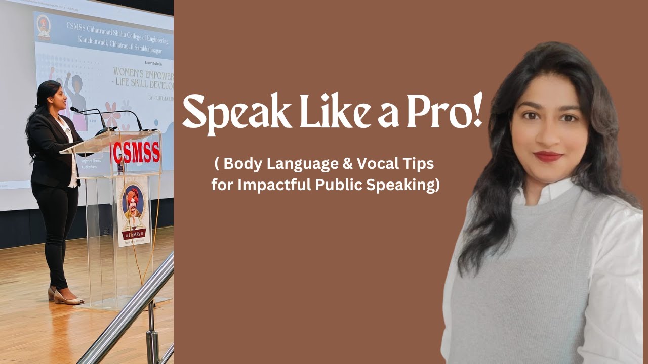 Speak Like a Pro - Body Language & Vocal Tone #publicspeaking # ...