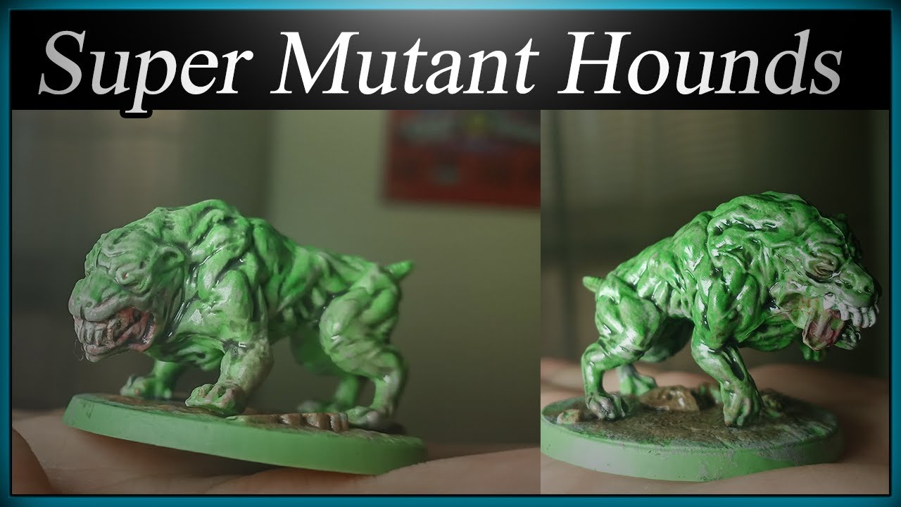 Fallout Wasteland Warfare - Super Mutant Hounds (Timelapse Painting ...