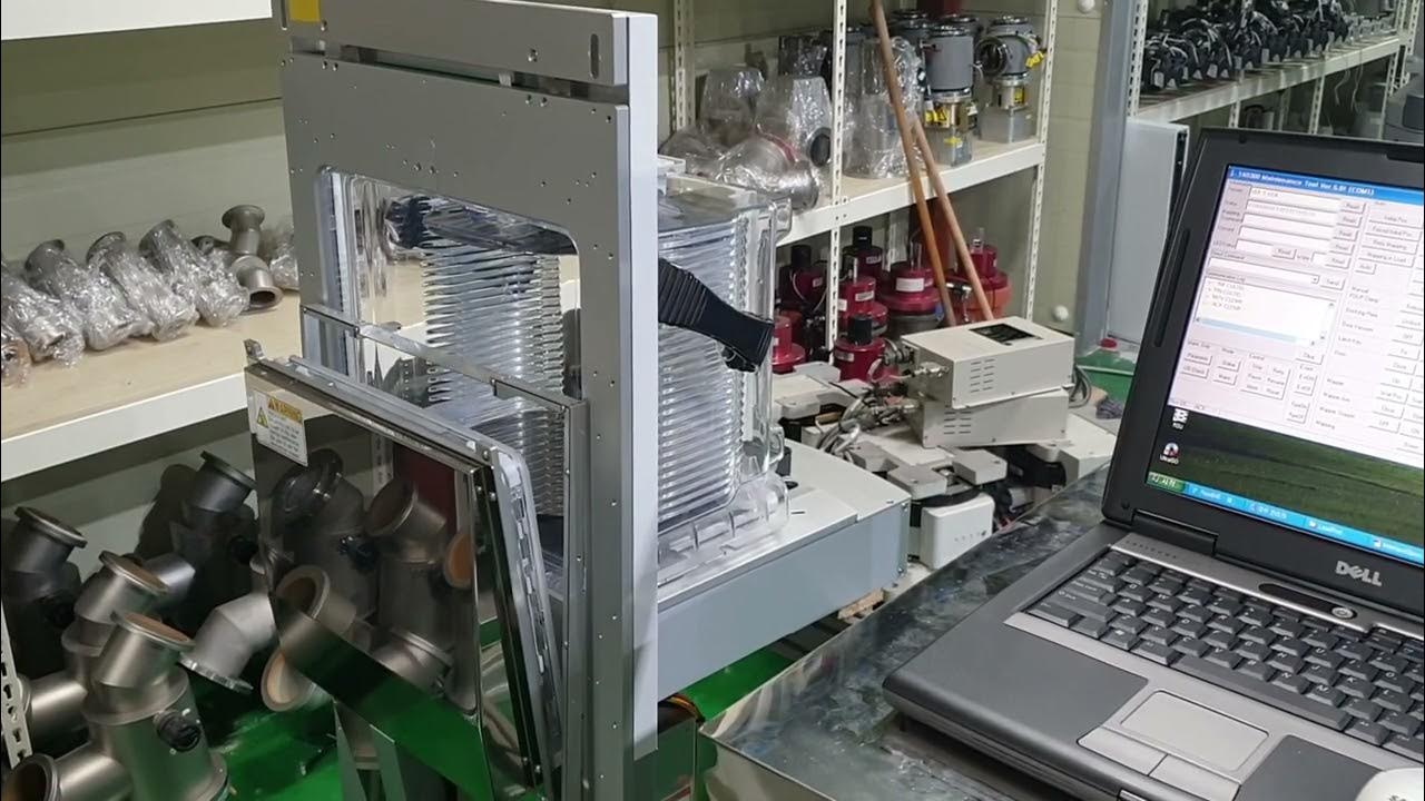 반도체 장비 모듈 TDK TAS300 TYPE:E4 LoadPort FOUP OPENER 12inch Wafer - YouTube