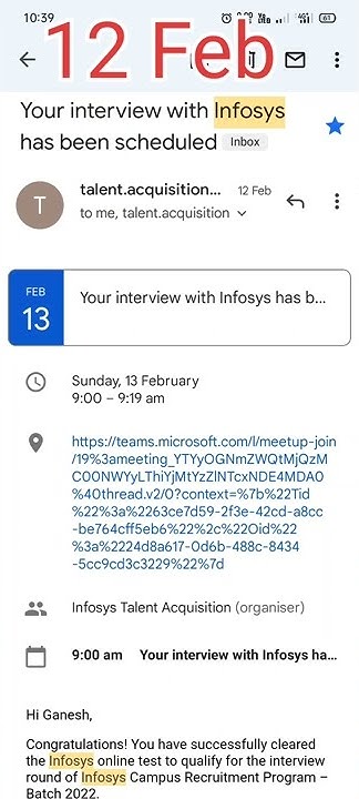 Infosys all selection process mails | When infosys send exam mail ...