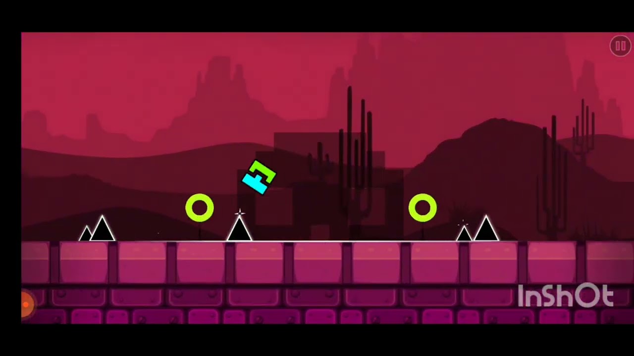 playing geometry dash and cinema empire (part-1) - YouTube