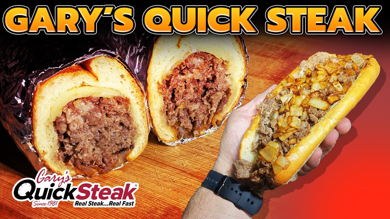 Garys Quick Steak - Cheesesteak with pepper jack & onions on an Amoroso ...
