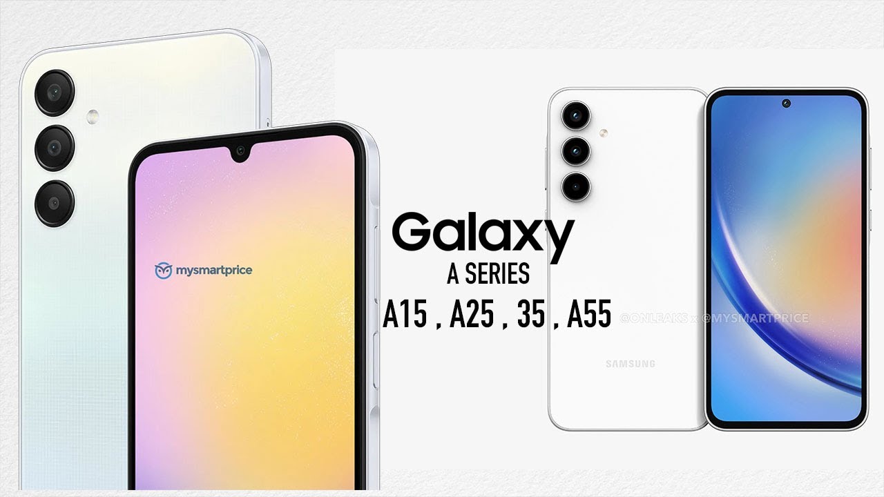 New Samsung Galaxy A15, A25, A35 And A55 All the Official Specs, Images and Features - YouTube