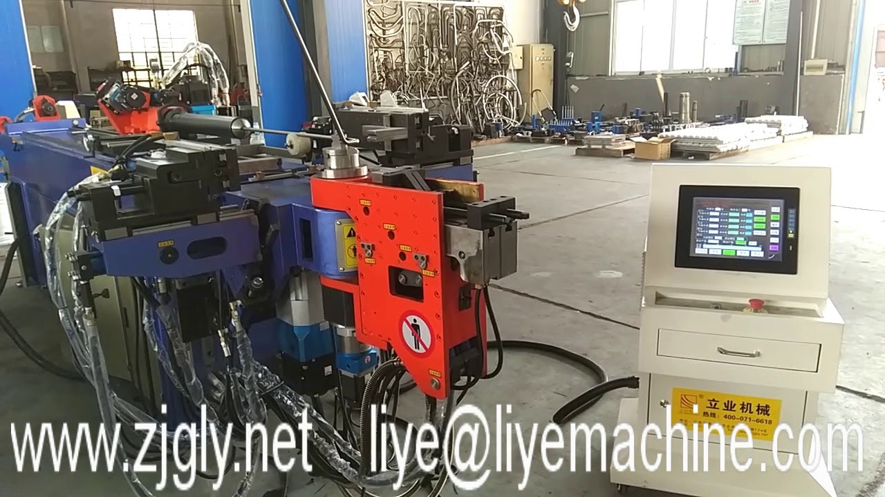 DW38CNC6A Left and Right Tube Bending Machine| LYM Liye Machinery - YouTube