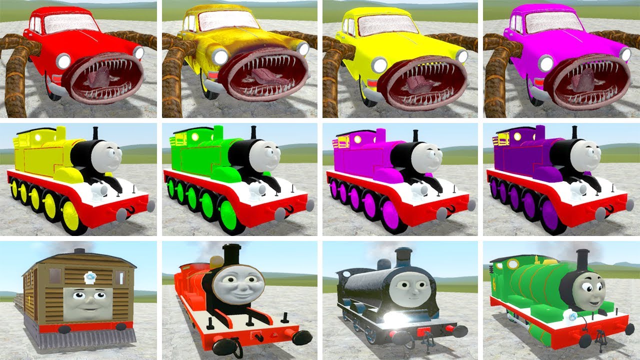 NEW ALL FULL COLORED VS CURSED CAR EATER, CURSED THOMAS THE TRAIN ...
