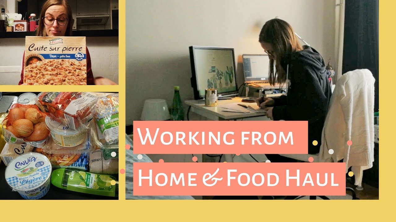 WORKING FROM HOME AS A FREELANCER (Cooking what's in the fridge, work ...