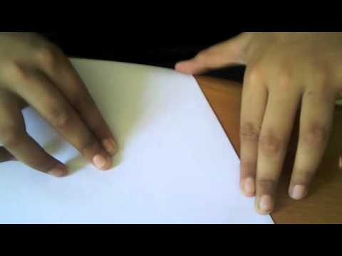 How to cut an Equilateral Triangle from a Rectangle paper - YouTube
