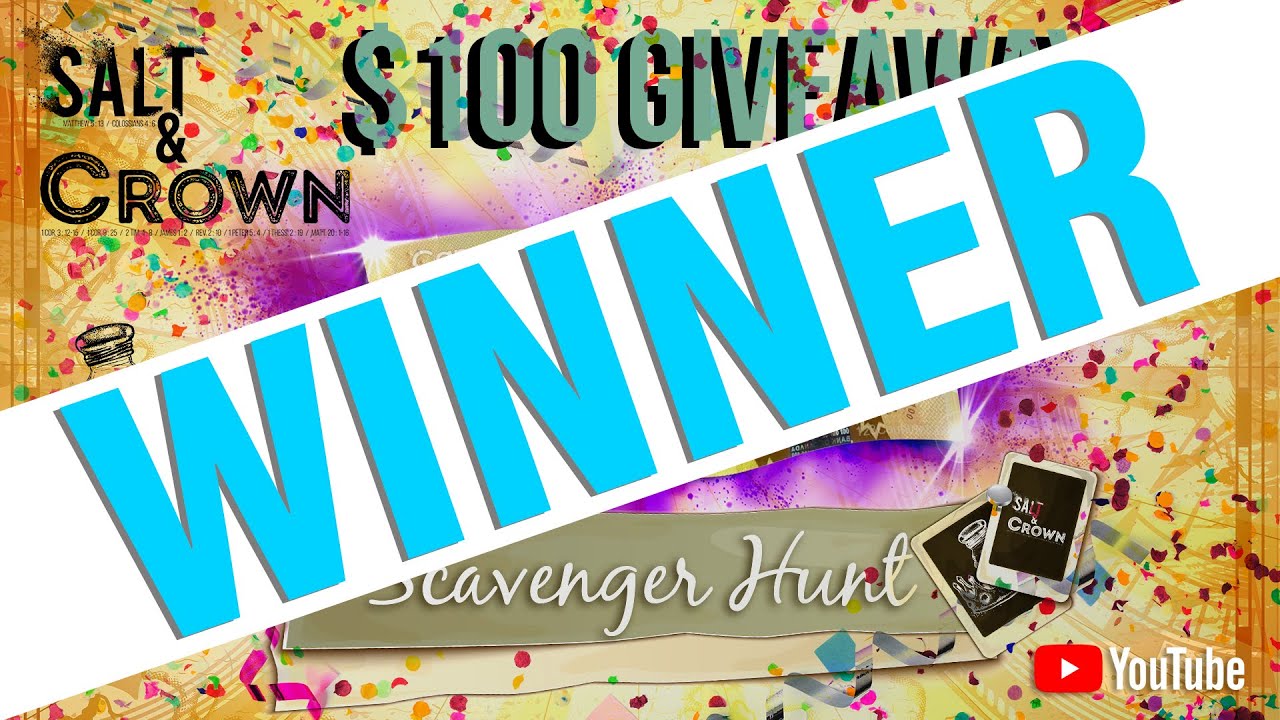 Scavenger Hunt Giveaway WINNER - YouTube