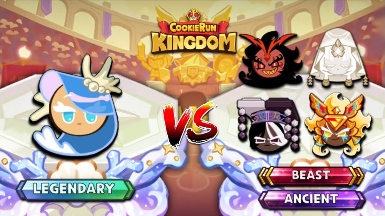 Seafairy Cookie vs 2 Awakened & 2 Beast Cookies - YouTube