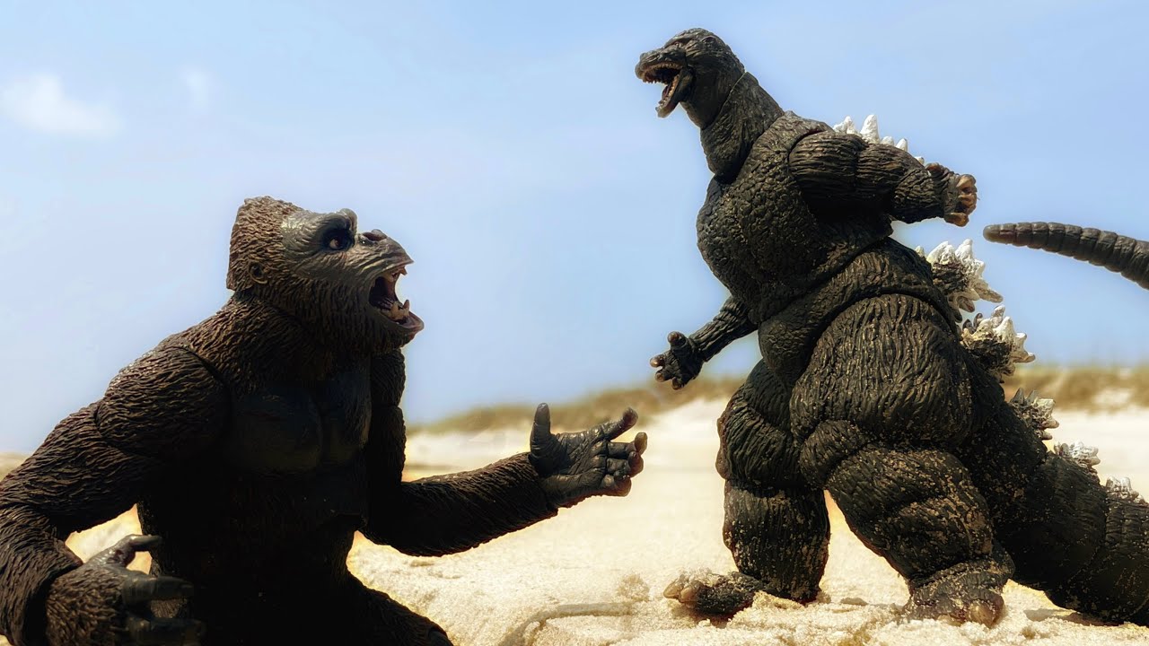Godzilla Visits the Beach 2 | Stop Motion Short | - YouTube