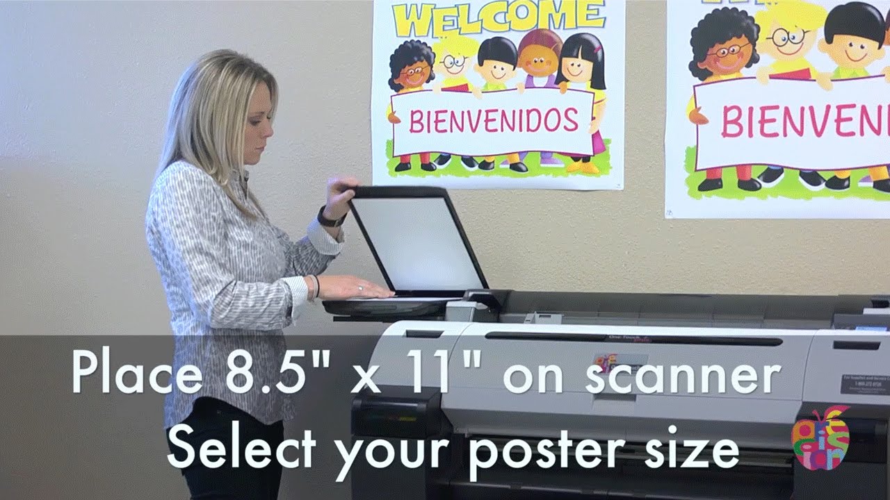 One-Touch +plus Color Poster Printer Product Overview - YouTube
