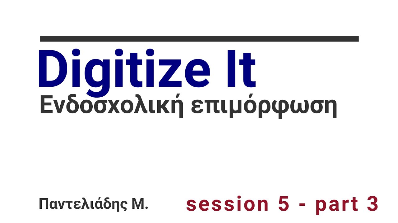 DigitizeIt session 5 part 3 - YouTube