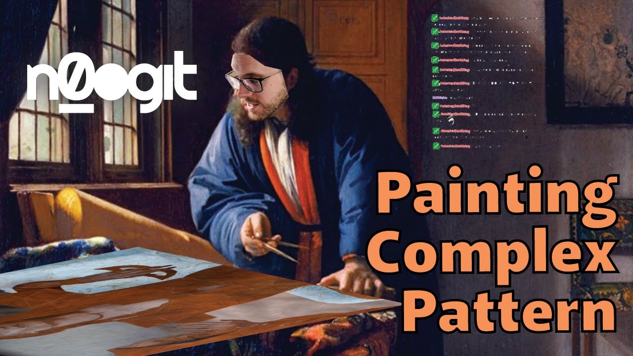 Painting Complex Pattern Like Vermeer's Geographer - YouTube