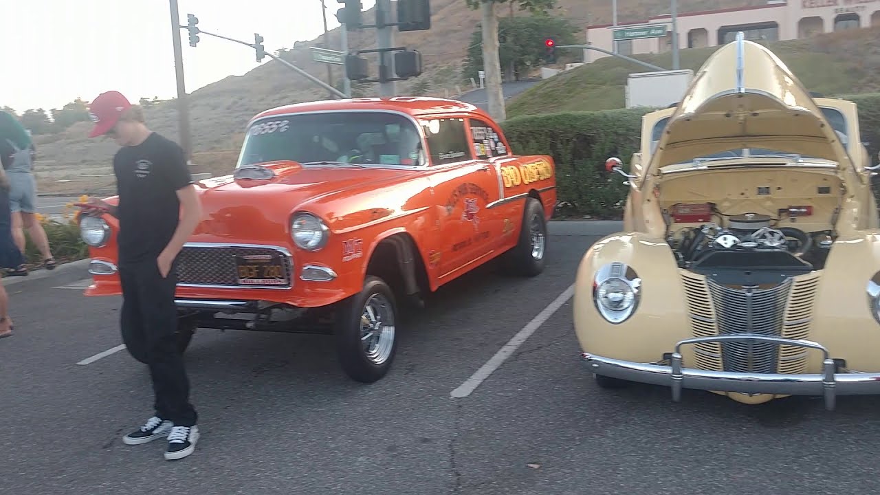 Bad Obsession 55 Chevy Gasser Bob's Big Boy Car Show - YouTube