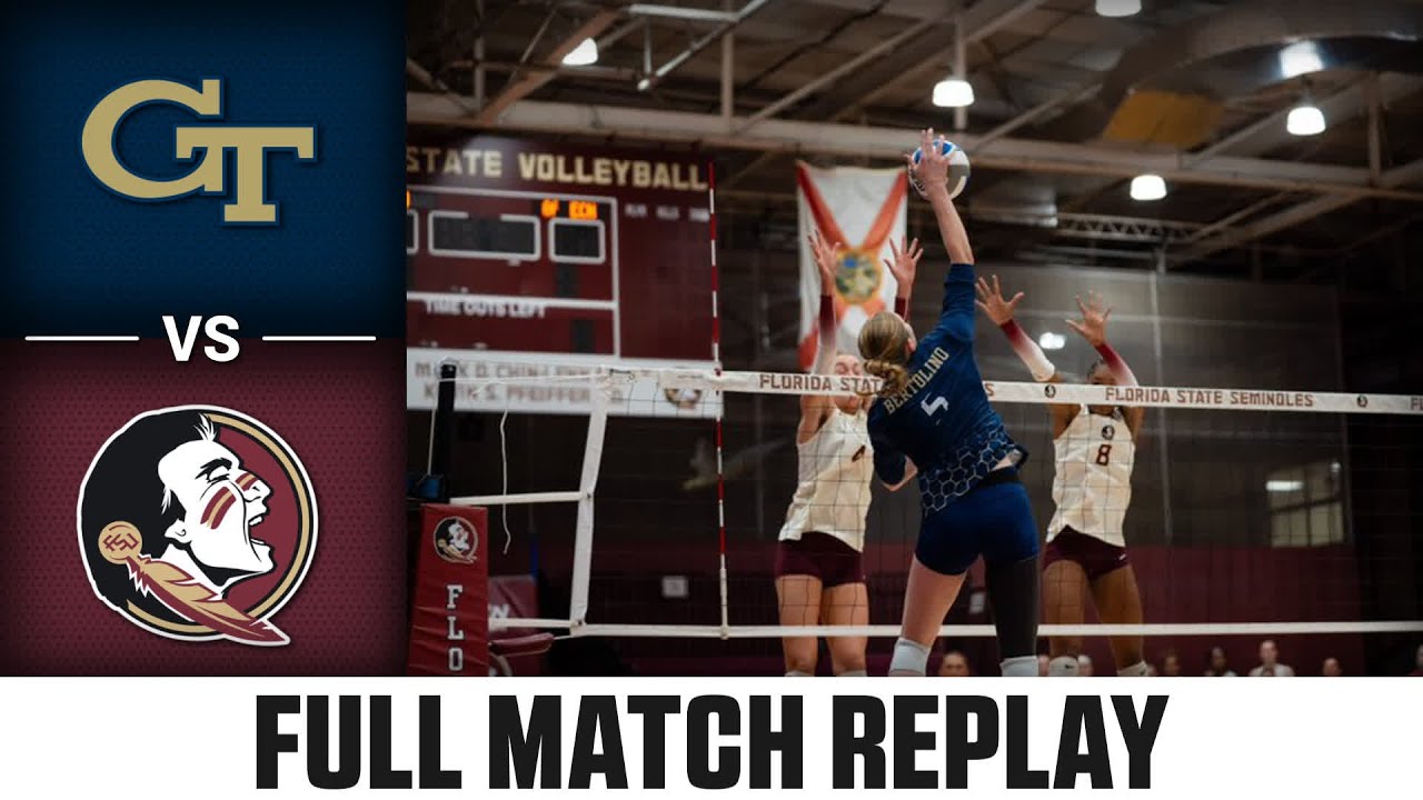 Georgia Tech vs. Florida State Full Match Replay | 2024 ACC Volleyball ...