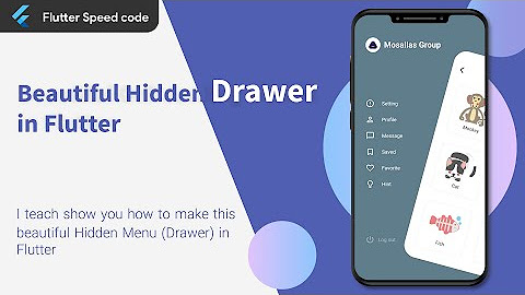 Flutter drawers - YouTube