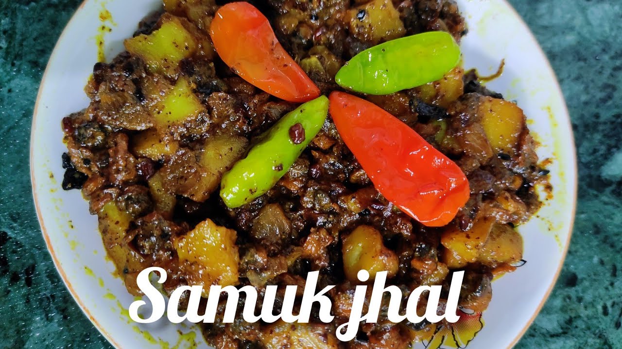 Samuk er alu diye jhal. Gugli Recipe. Snail Recipe. Bengali style ...