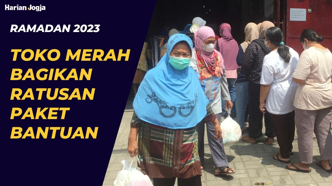 Toko Merah Gejayan bagi-bagi bantuan untuk warga sekitar - YouTube