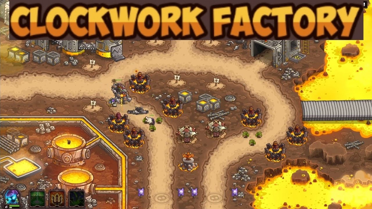 Kingdom Rush Vengeance - Clockworck Factory - Veteran - YouTube