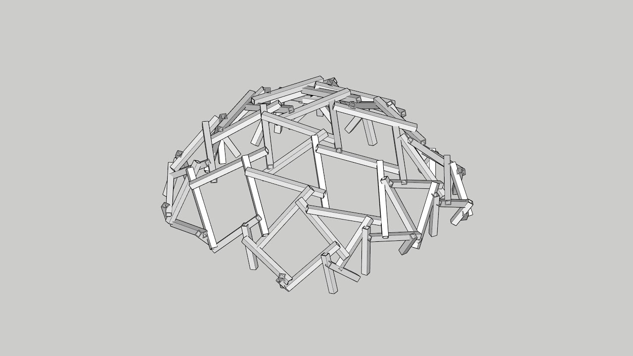 Reciprocal Frame Prototype 12 Sequential Study (Digital) - Material ...