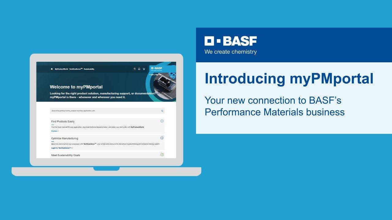 Introducing myPMportal - Your New Connection to BASF Performance Materials - YouTube