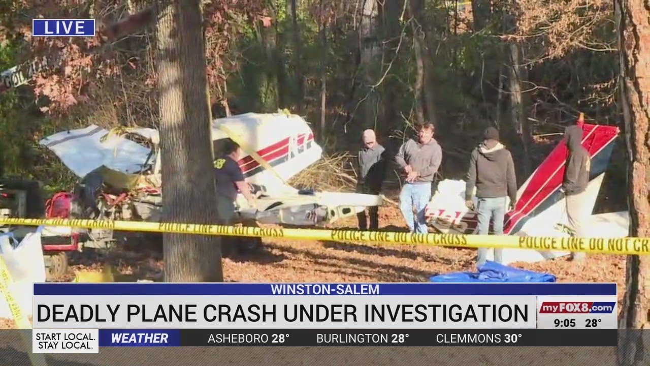 Crews on the scene of deadly plane crash in Winston-Salem - YouTube