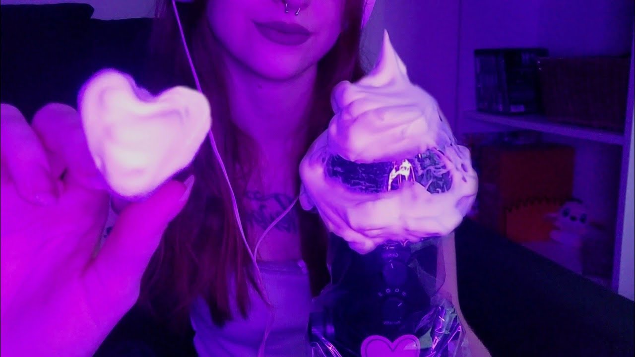 satisfying foamy shaving cream ASMR 💜 - YouTube