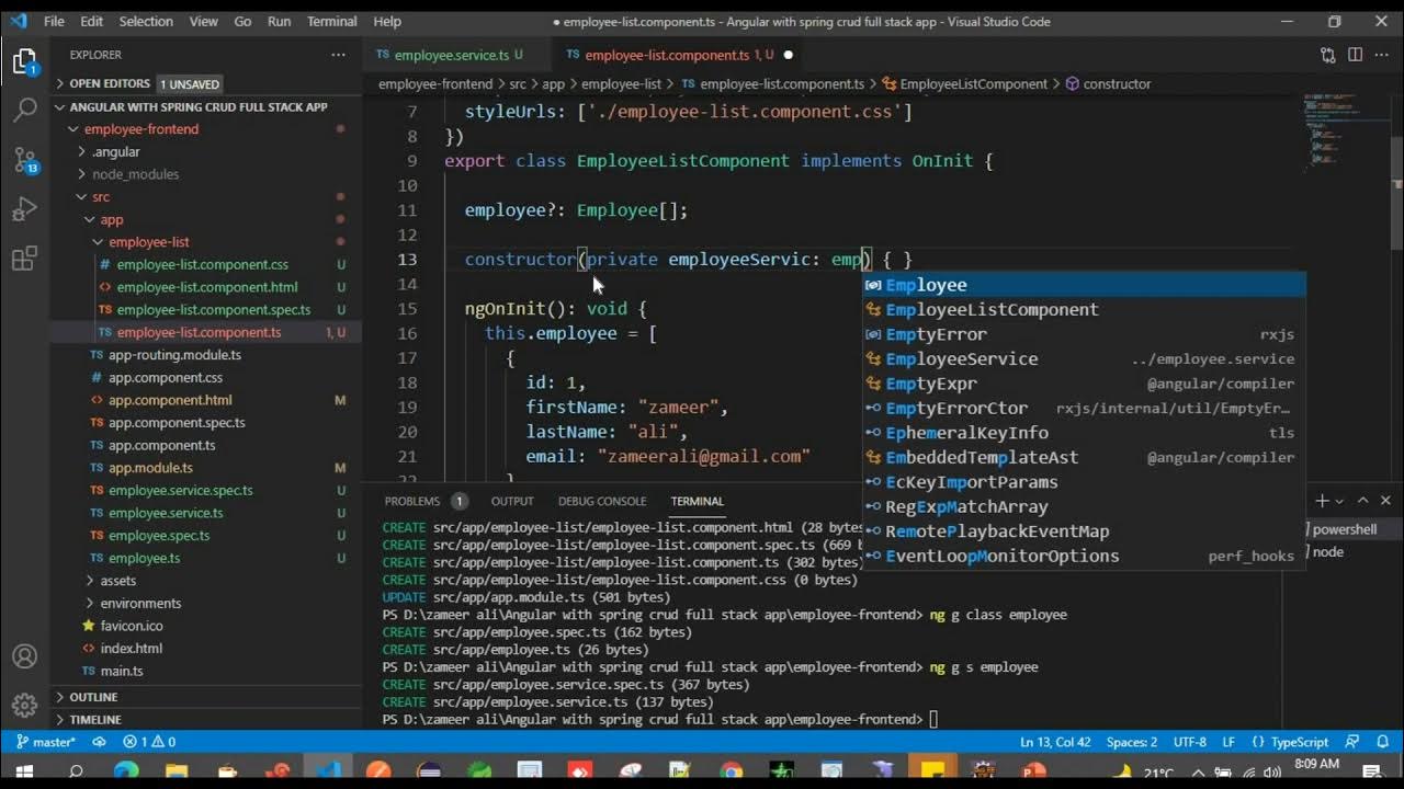 #17 how to call get rest api from angular | spring boot + angular 10 ...