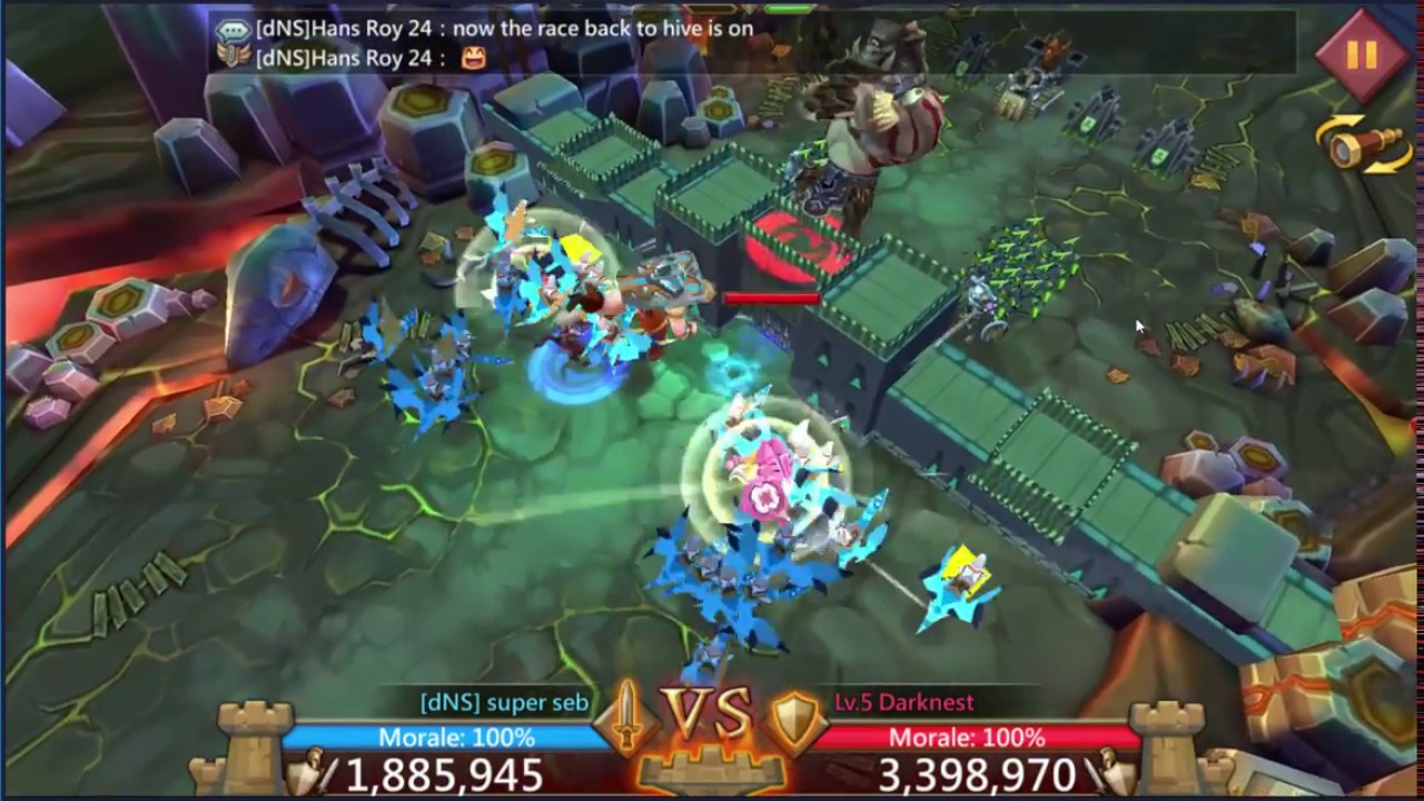 beating a level 5 darknest lordsmobile - YouTube