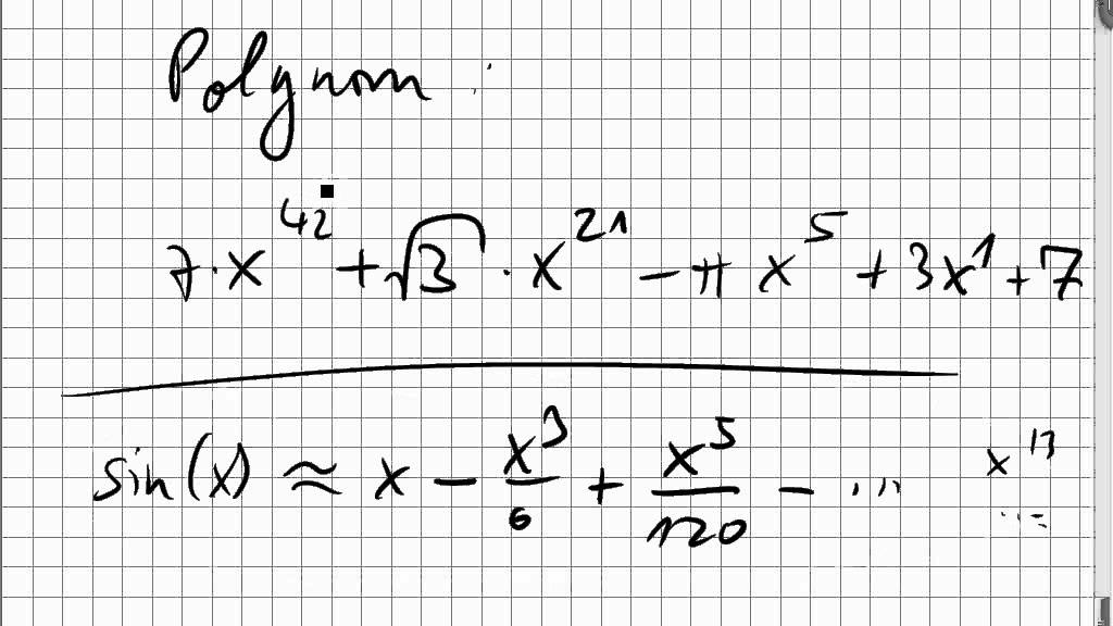 098 Polynome, Grad, Nullstellen - YouTube
