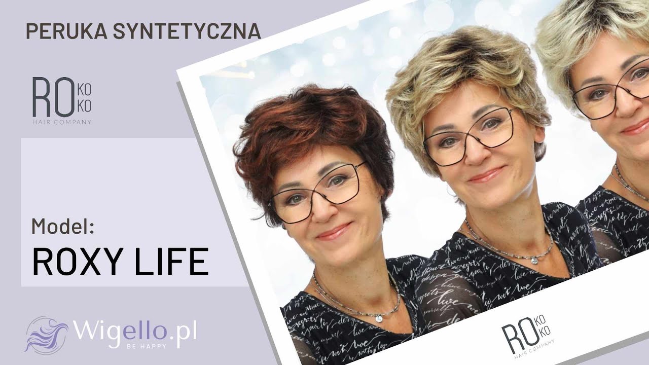 Peruka syntetyczna model: ROXY LIFE - różne kolory włosów - YouTube