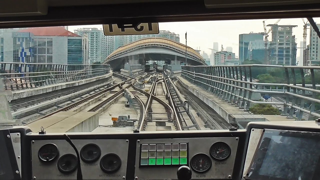 LRT Jabodebek Cabin View Stasiun Ciracas - Stasiun Cawang LRT - YouTube