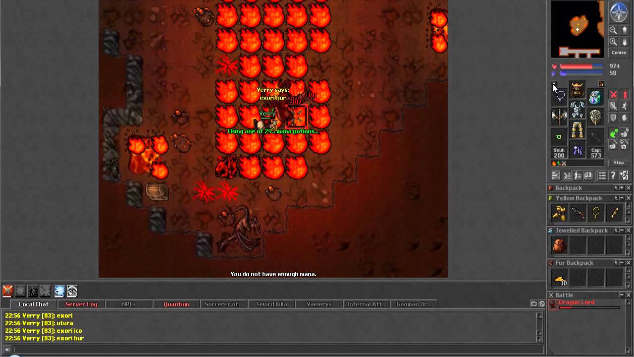 Tibia (The Life of Verry #24) - Edron Dragons and Fire Axe Quest (Level 60+) - YouTube