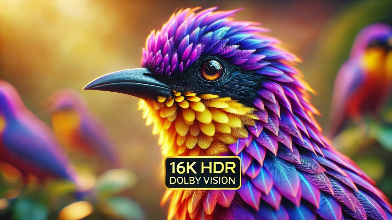 Best Vibrant 16K Video ULTRA HD - 16K HDR Dolby Vision(Bird colours ...