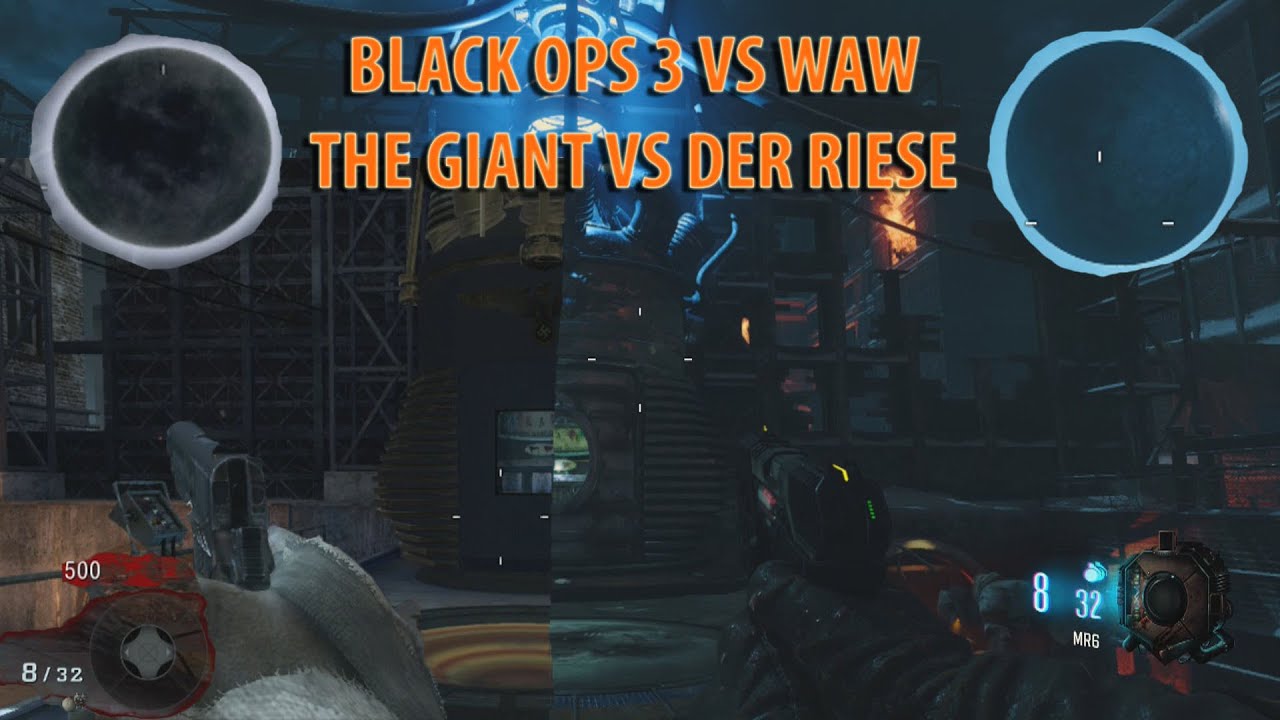 FULL COMPARISON THE GIANT VS DER RIESE BLACK OPS 3 ZOMBIES - YouTube