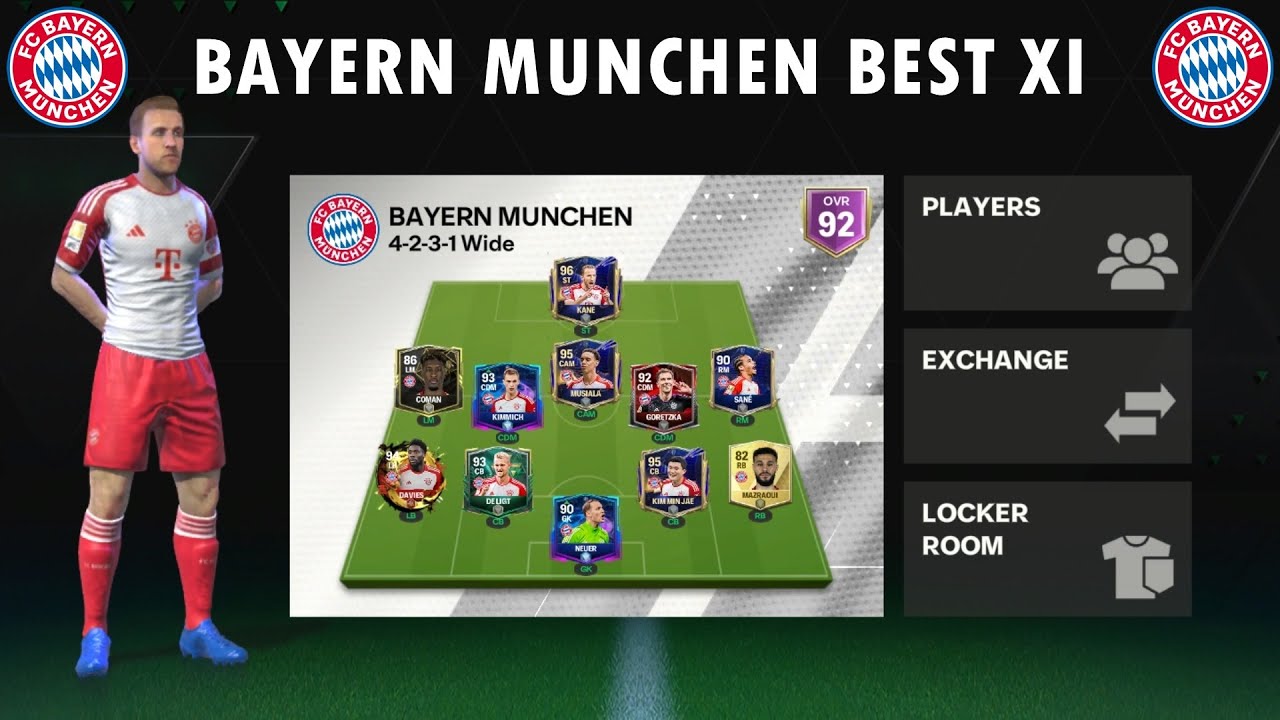 EPIC FC BAYERN MUNCHEN SQUAD BUILDER IN FC MOBILE !!! | EA FC MOBILE 24 ...