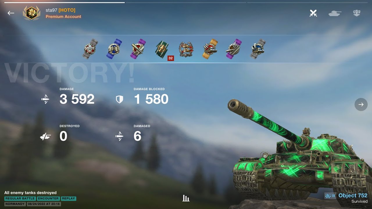 WOTB obj 752 normandy - YouTube